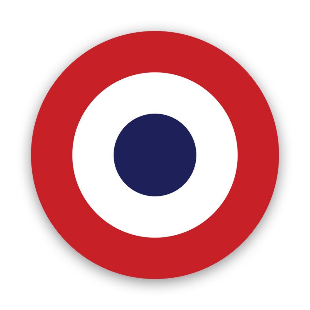French Air Force Roundel Sticker Decal - cdaoa france fra air force ...