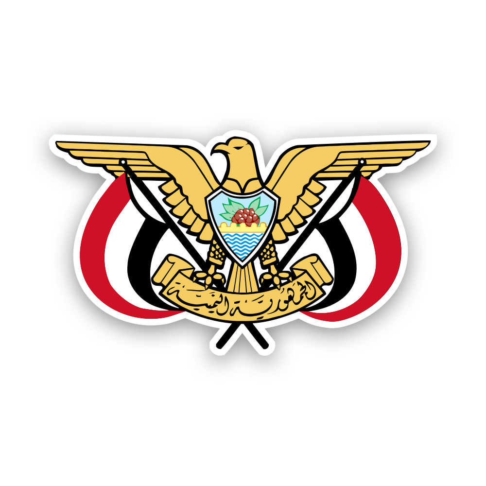 Yemeni Emblem Sticker Decal - Weatherproof - yemen flag yem ye coa | eBay