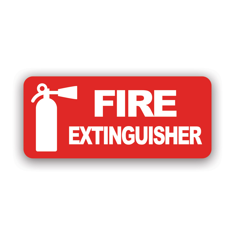 Fire Extinguisher Sticker Decal - Weatherproof - notice safety label ...